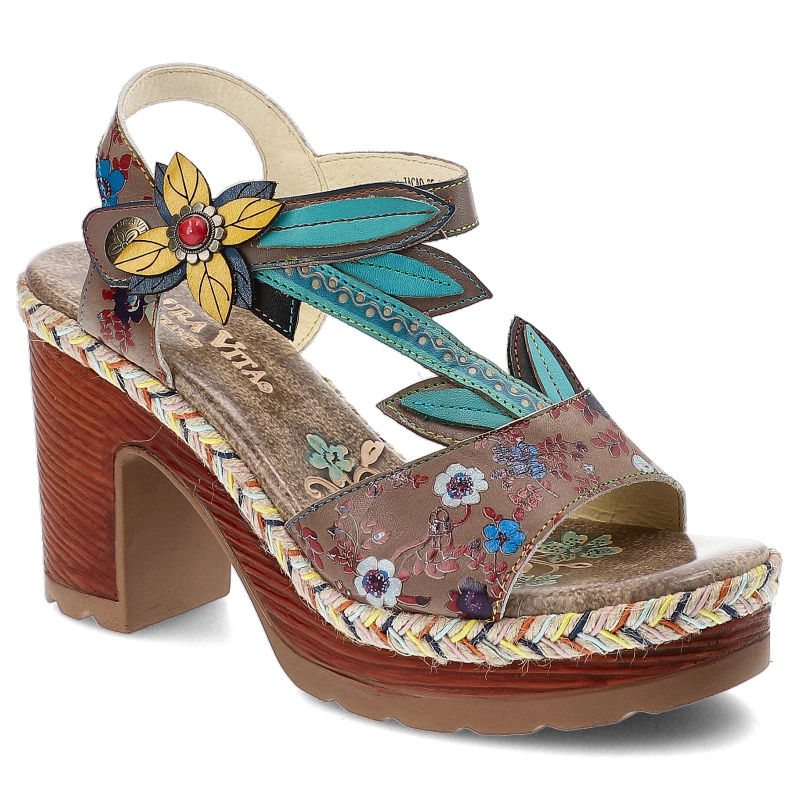 Šedé Sandály Laura Vita Elegantní Dámské Boty | ARMODO.cz